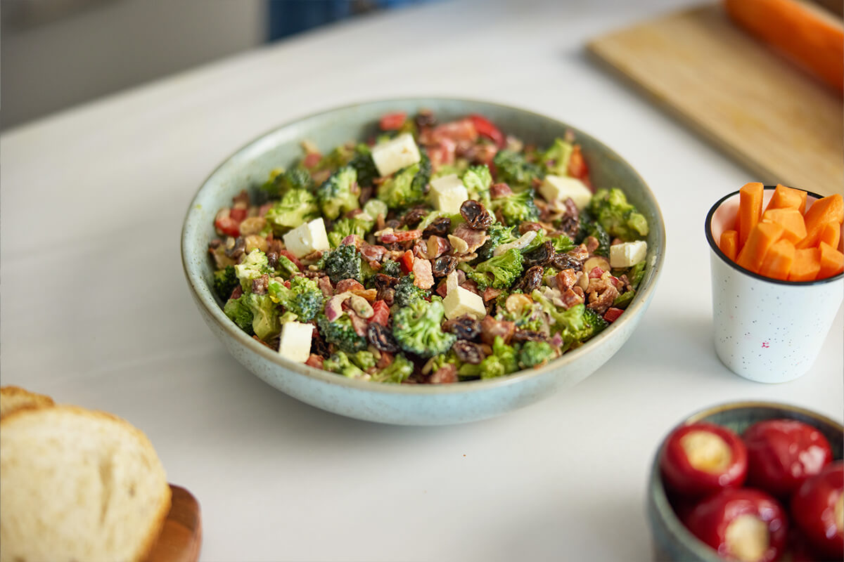 Crunchy, creamy, irresistible broccoli salad